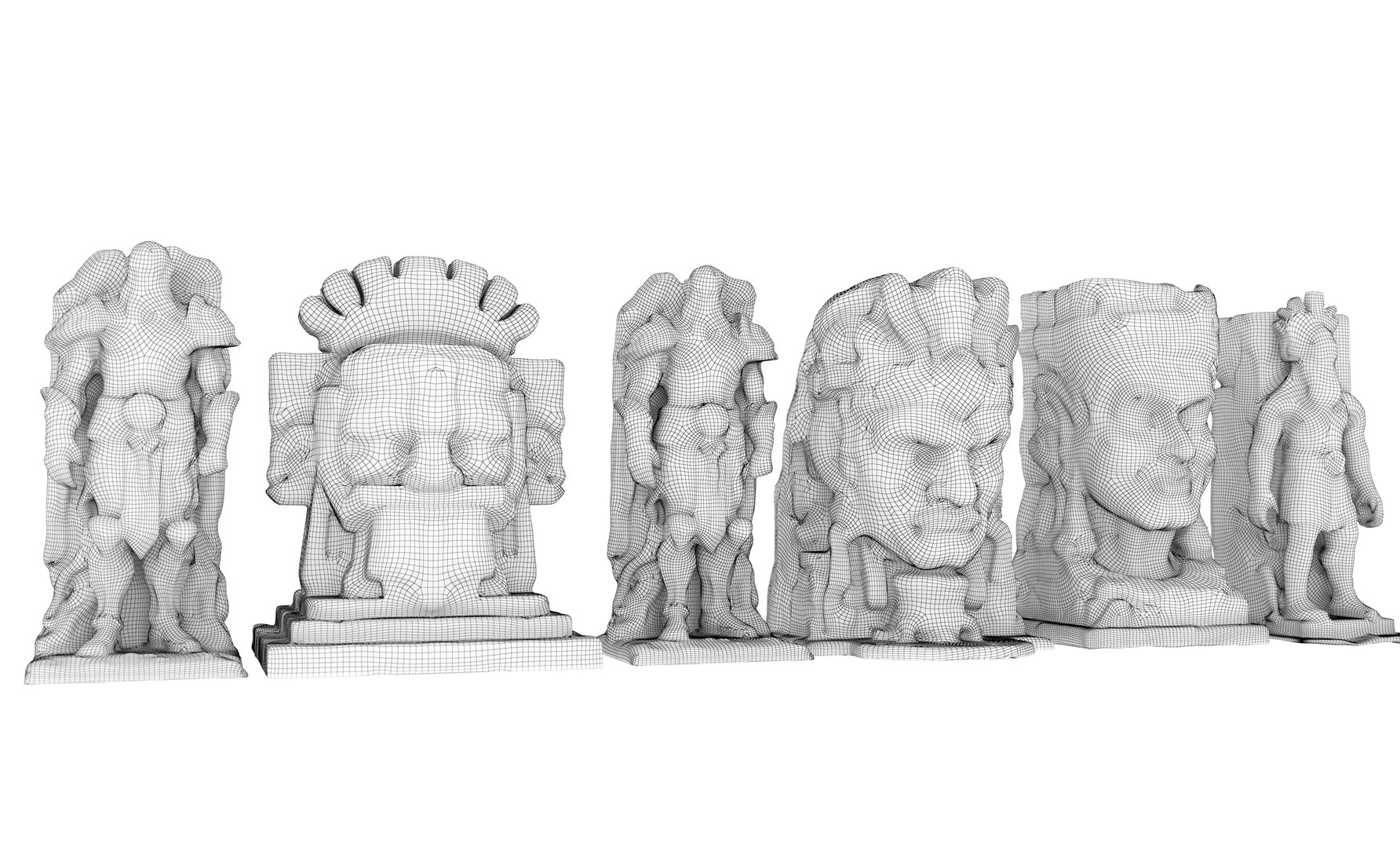 3D Monolith Sculptures - TurboSquid 2355489