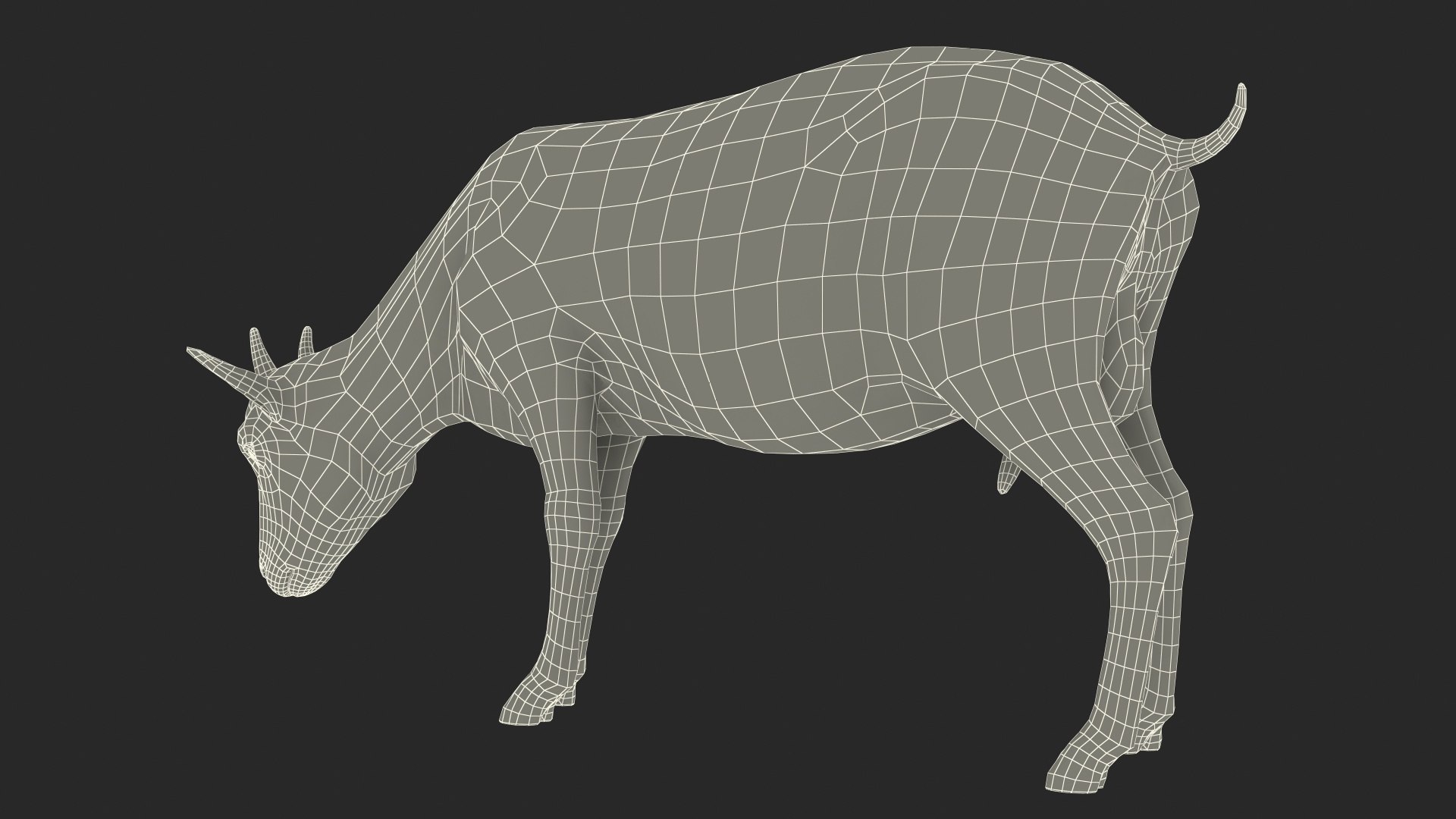 Goat On Pasture Brown-White Fur 3D Model - TurboSquid 1991635