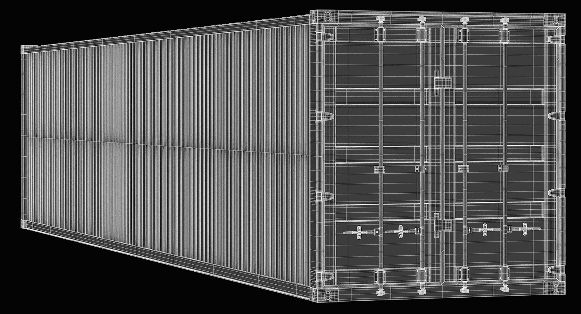 3d 40 feet container o