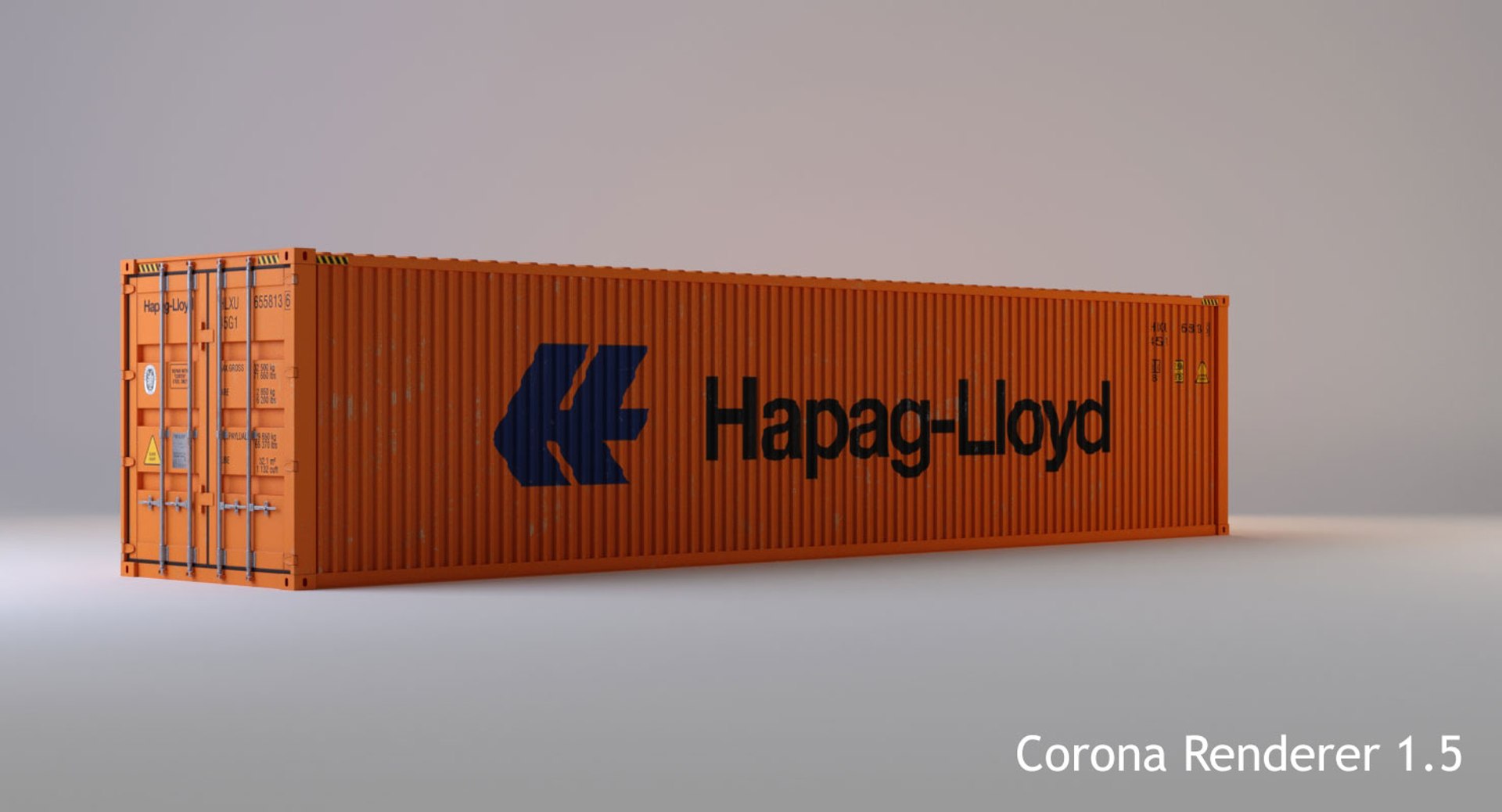 3d 40 feet container o