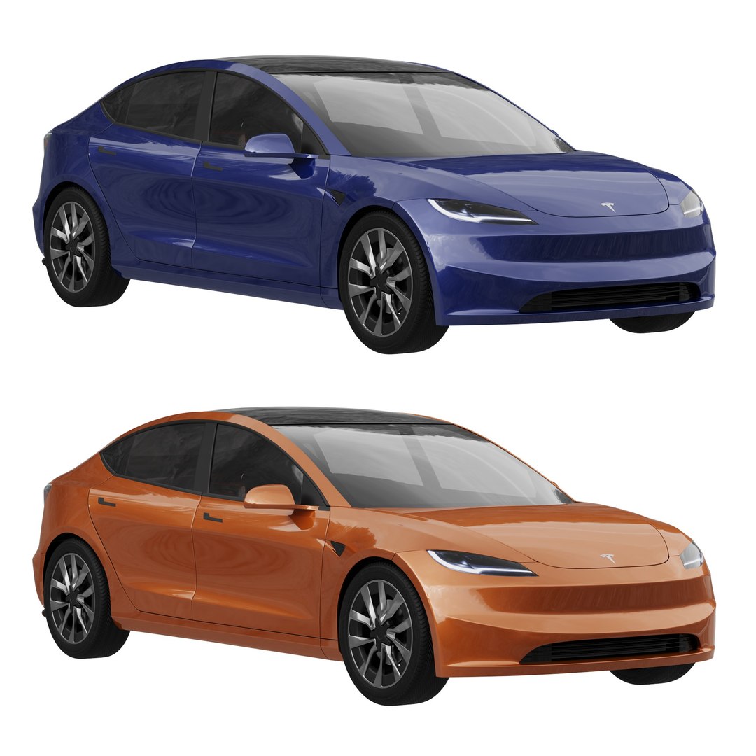 3D 3D car model for parking set 1 model - TurboSquid 2179368