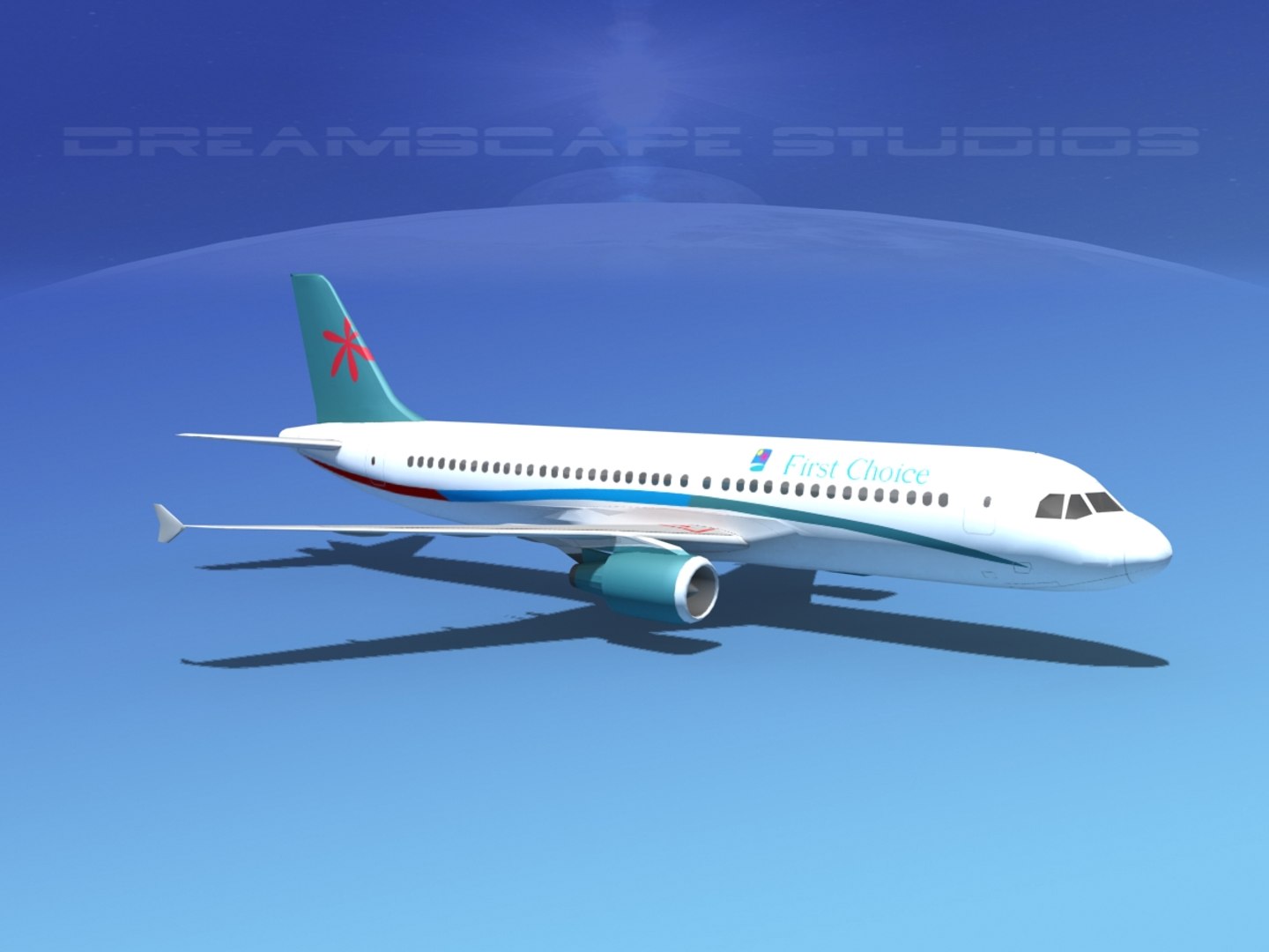 3d A320 Airbus Model