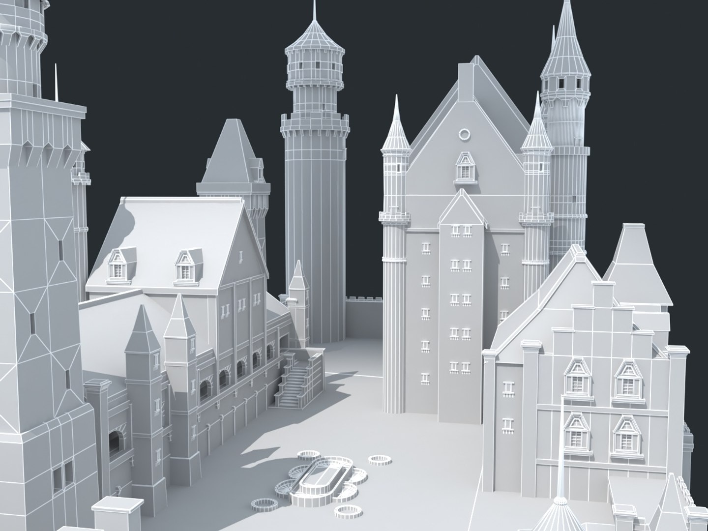 Neuschwanstein 3D - TurboSquid 1948329