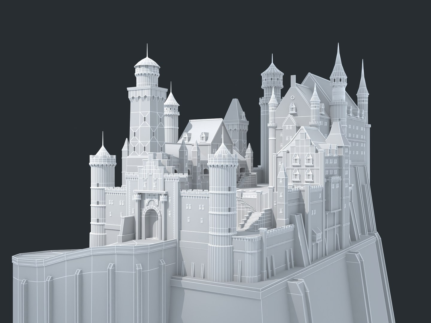 Neuschwanstein 3D - TurboSquid 1948329