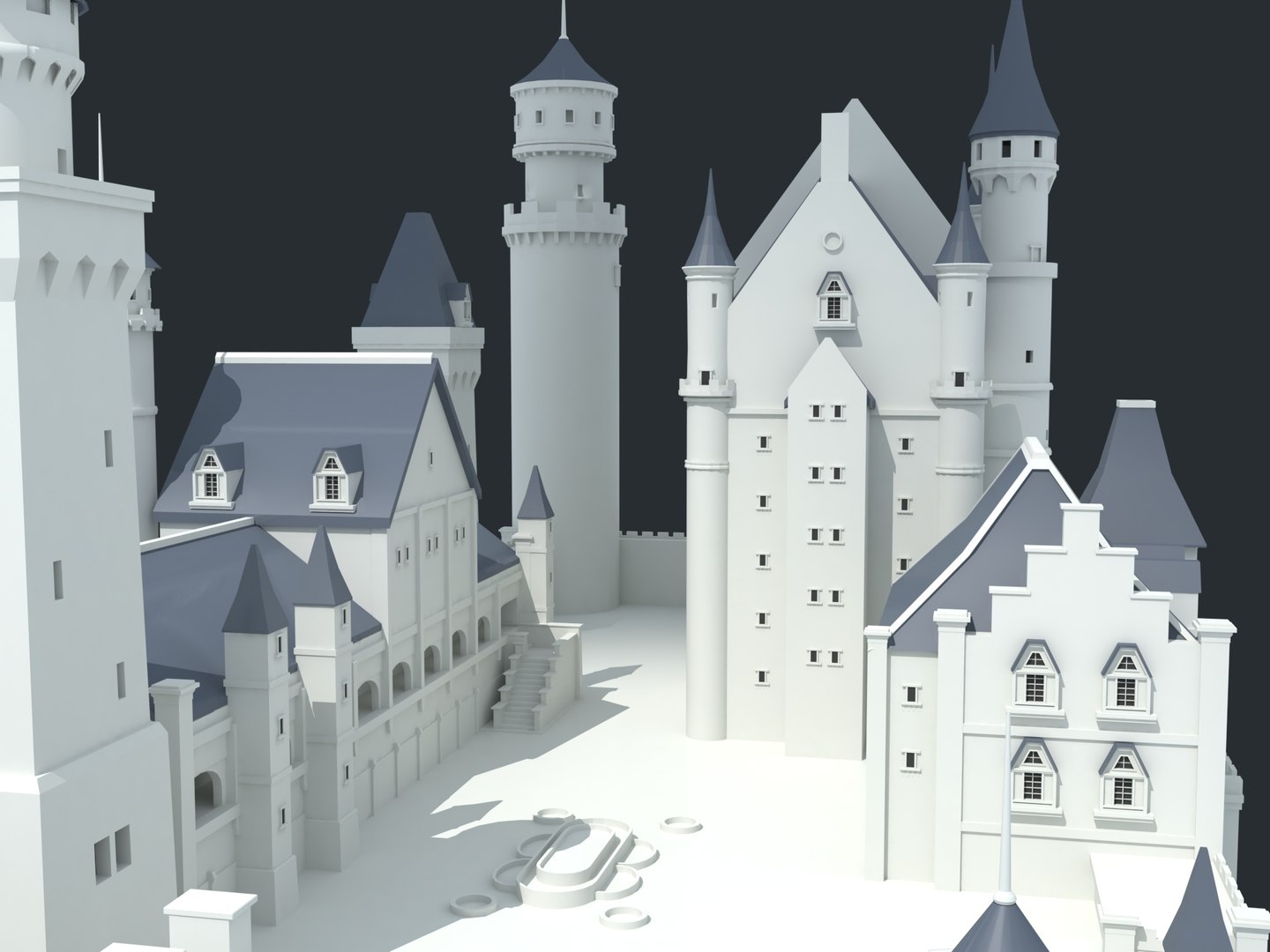 Neuschwanstein 3D - TurboSquid 1948329