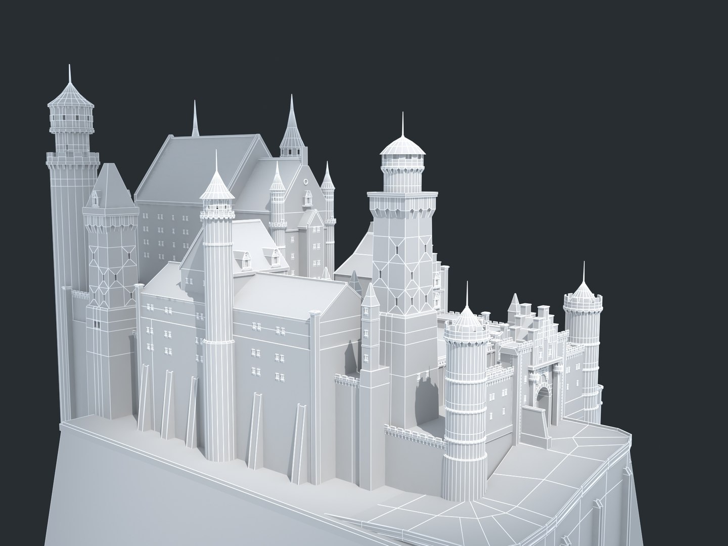 Neuschwanstein 3D - TurboSquid 1948329