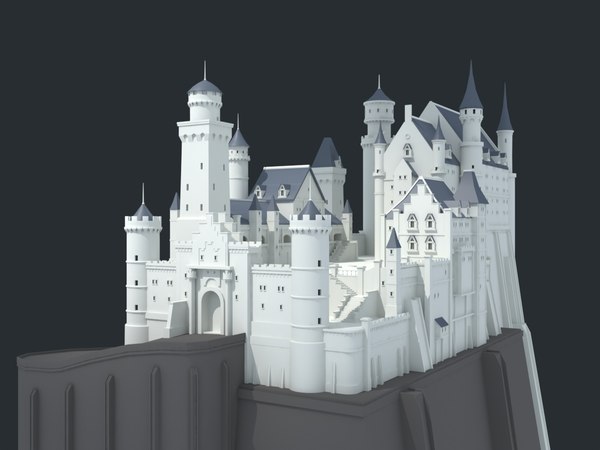 Low Poly Castle 3D Models for Download | TurboSquid