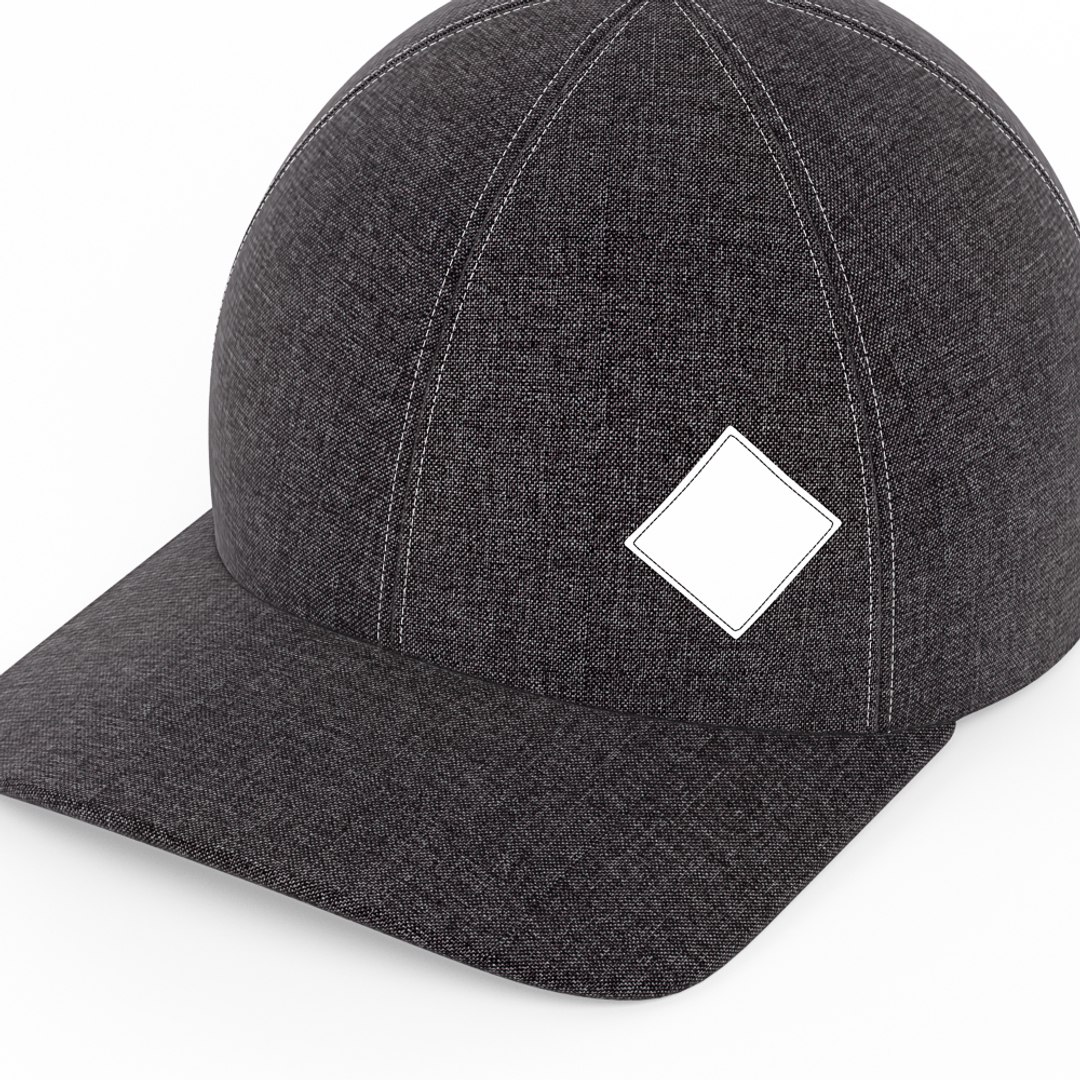 Baseball Cap With Qr Code 3D - TurboSquid 1819468