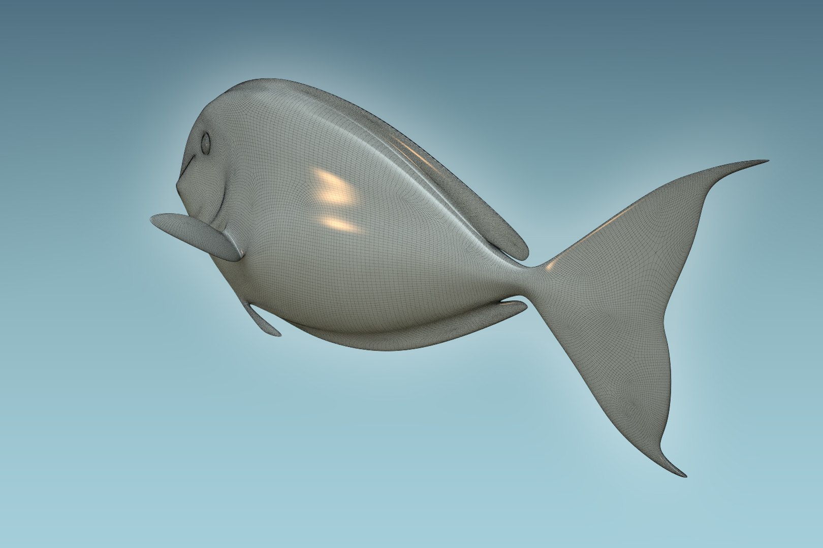 3D Pale Fish 2 Model - TurboSquid 1208290