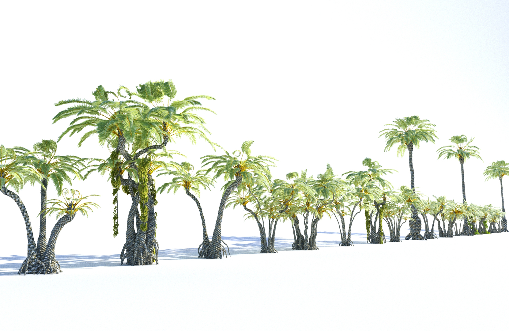 3D Prehistoric Plants Tree - TurboSquid 1674012