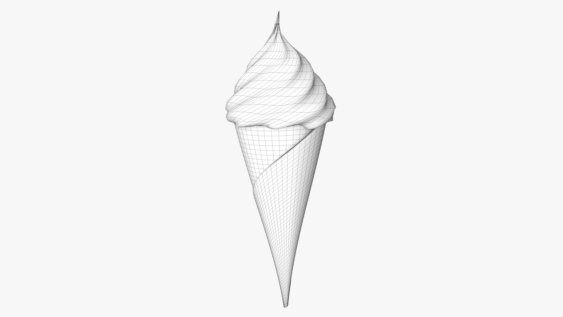 Ice Cream Cone Model - TurboSquid 1508178