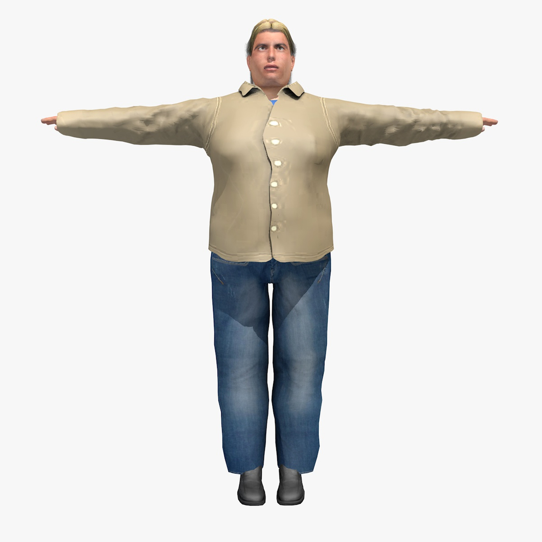 Realistically Joe Male Body 3d Model