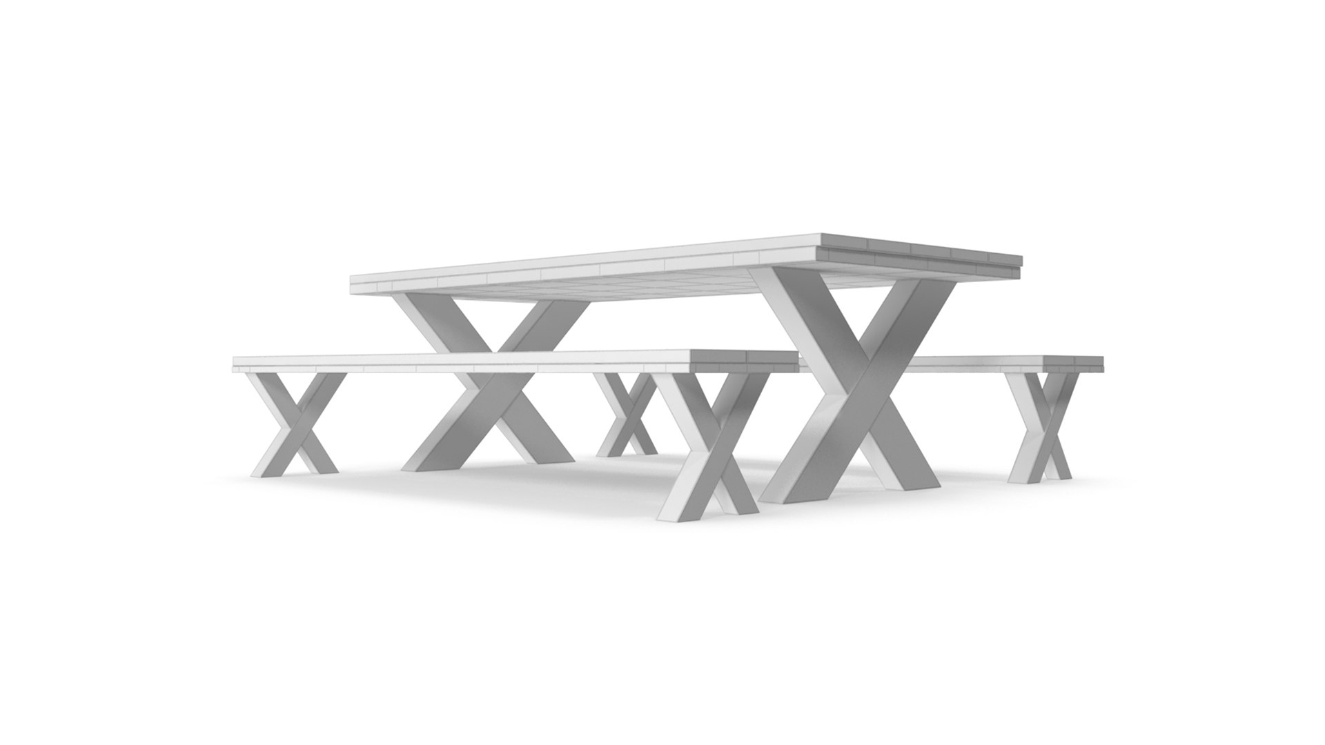 3D Park Table 01 PBR - TurboSquid 1968668