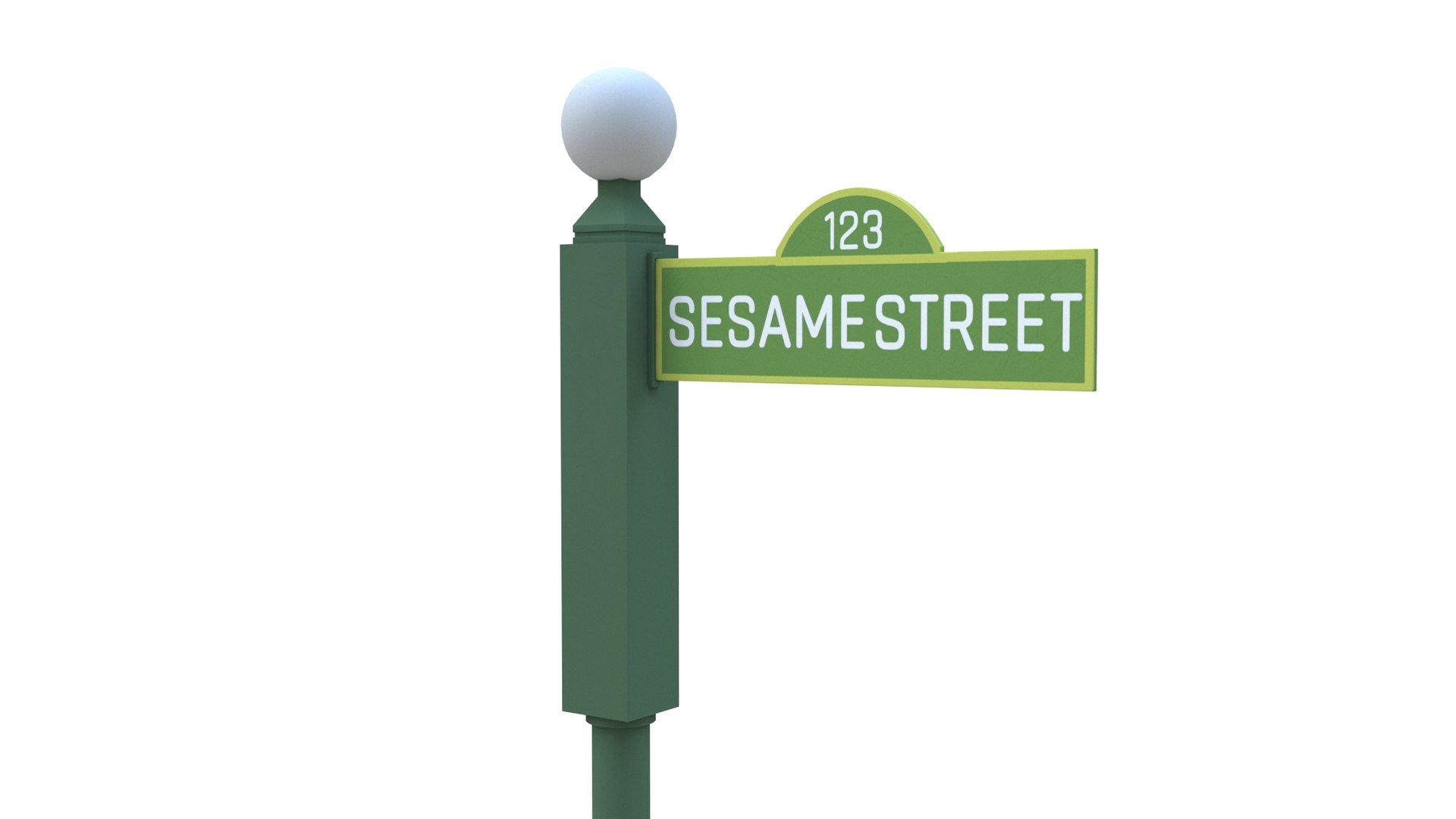 Street Sign 3D Model - TurboSquid 1682065