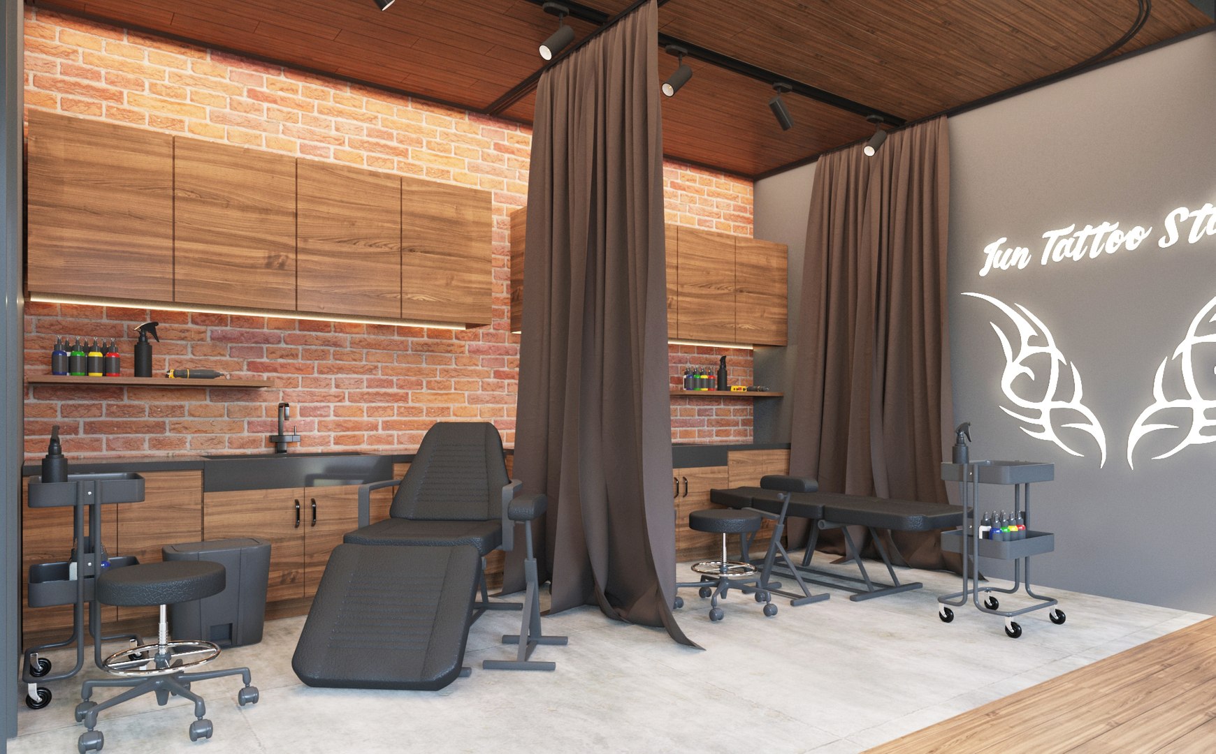 3D Tattoo Studio Interior Model - TurboSquid 1852206