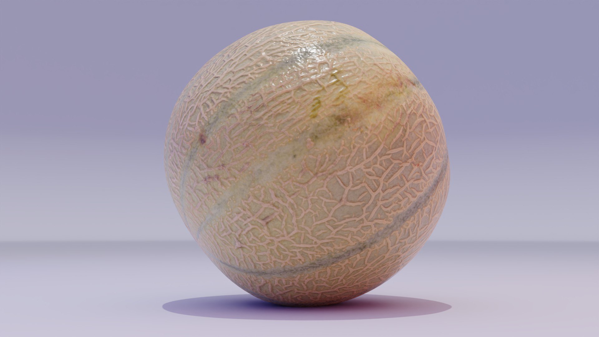 3D Model Melon Low Poly 3D Model - TurboSquid 1723431