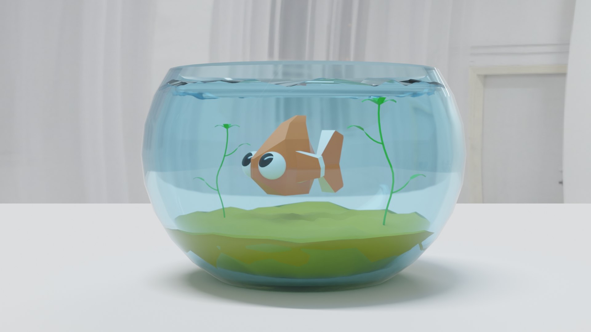 Aquarium And Fish 3D - TurboSquid 2302837