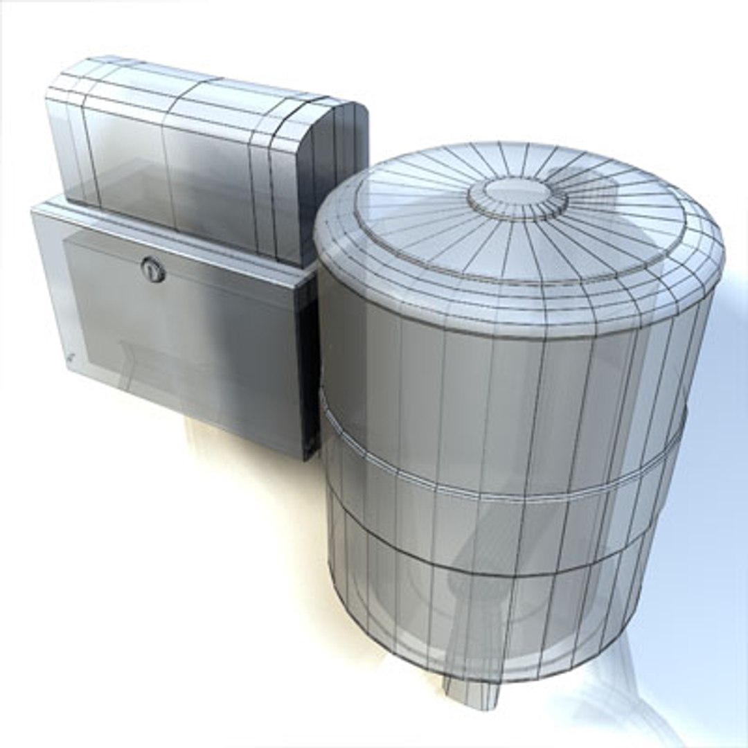 paper towel dispenser 01 3d model