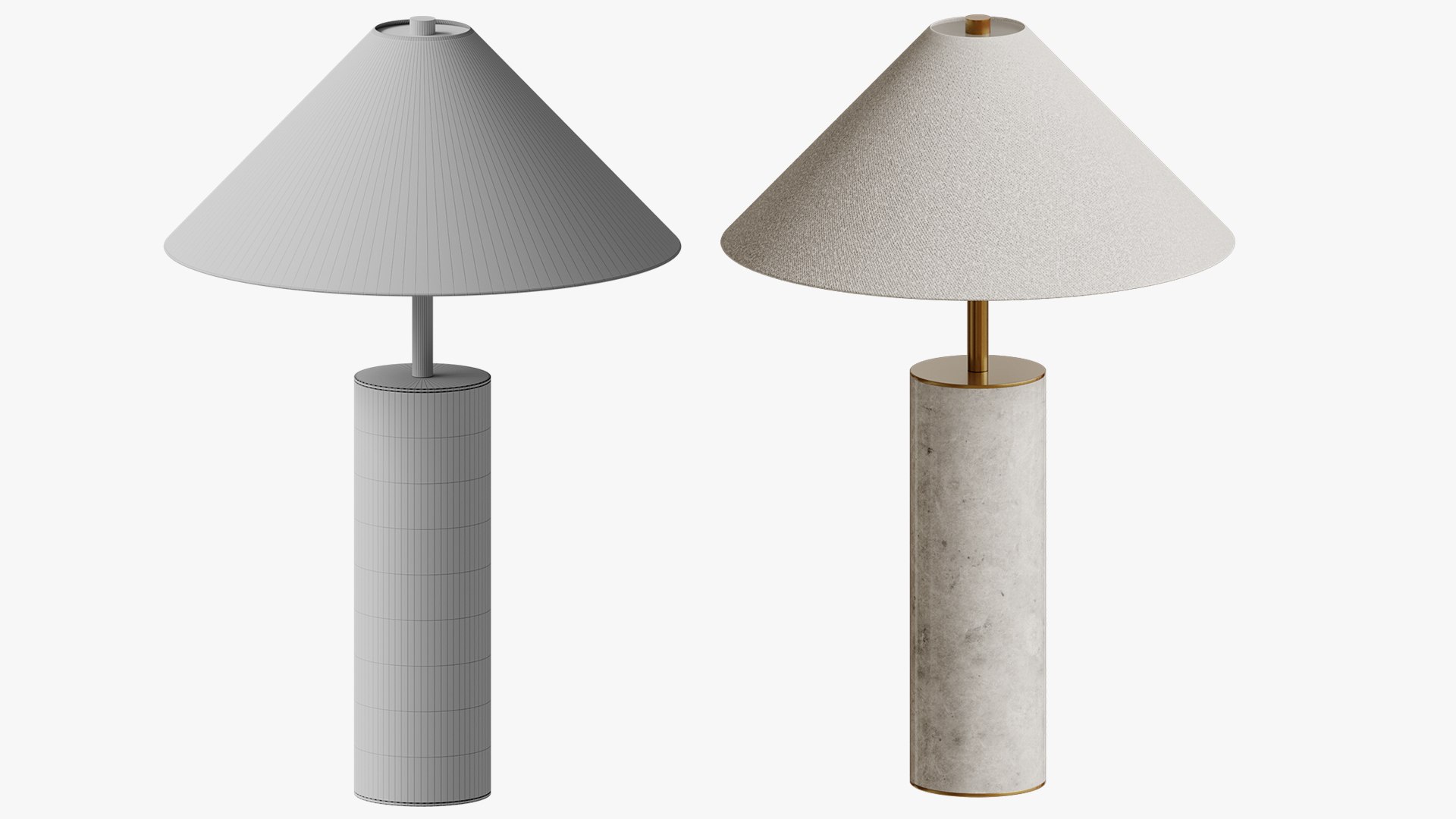 Adelaide Marble Table Lamp 3D Model - TurboSquid 2269091