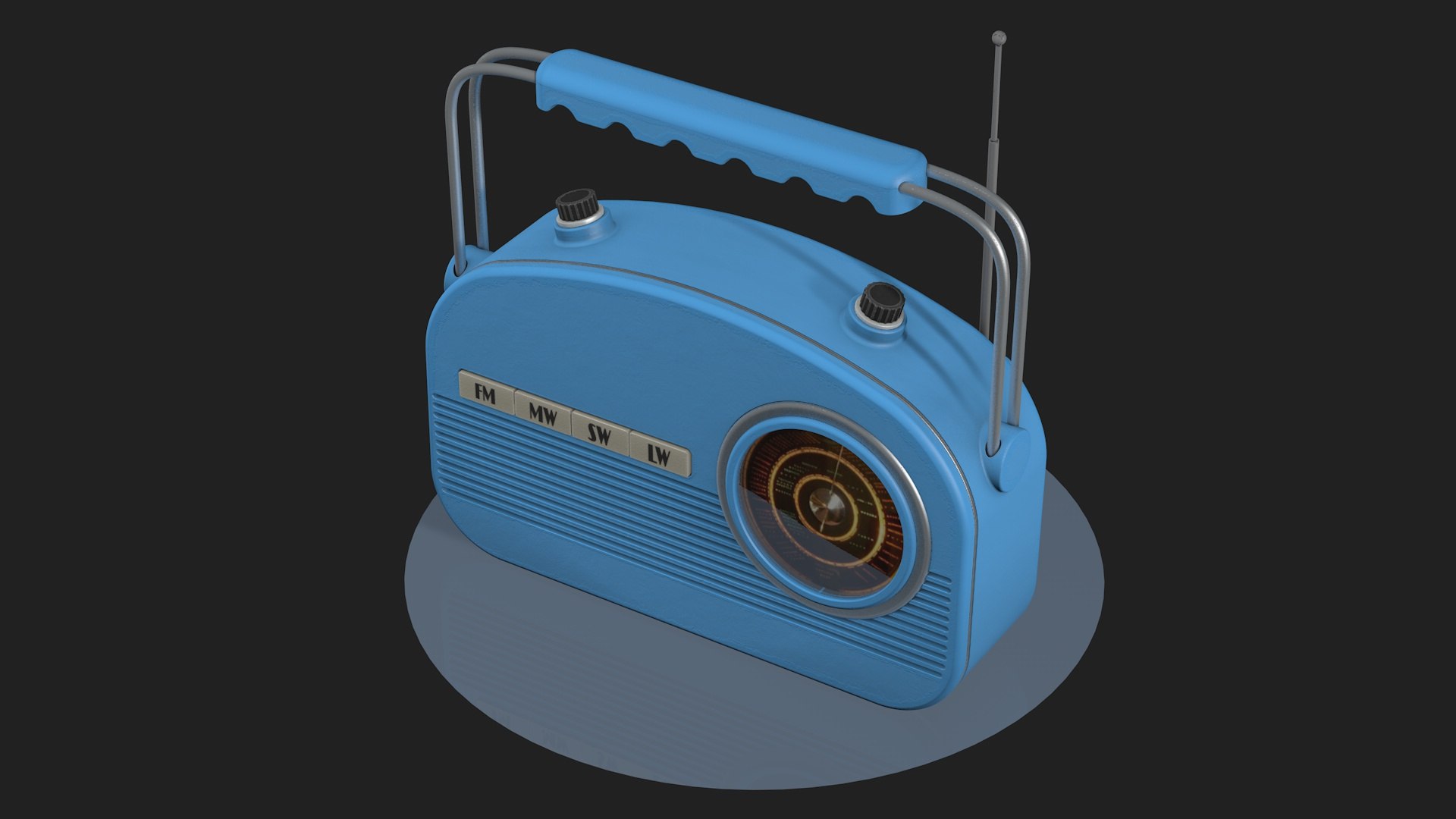 3D High Poly Vintage Radio V1 Model - TurboSquid 1811183
