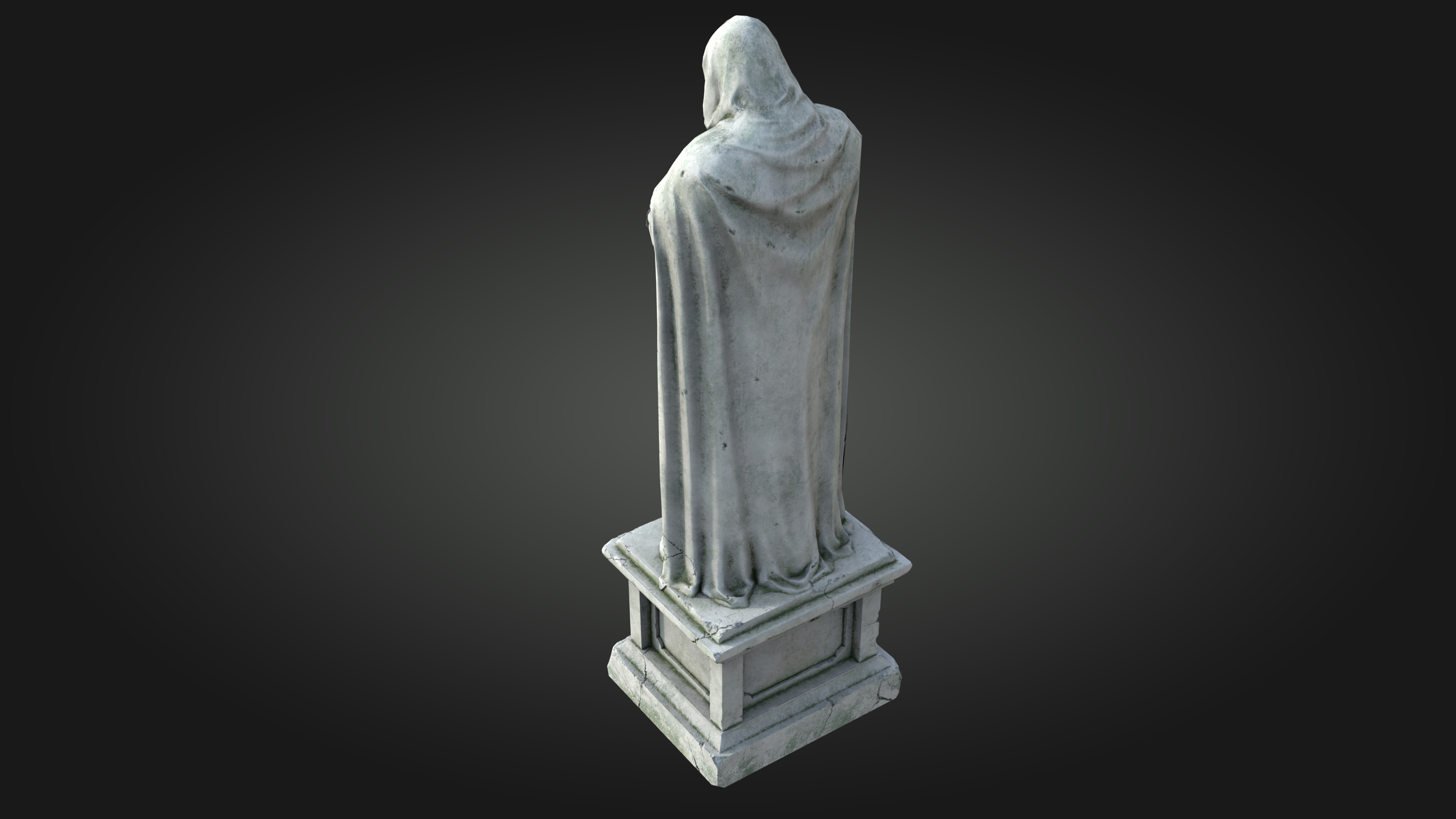 Ancient plaster statue knight 3D model - TurboSquid 1710672