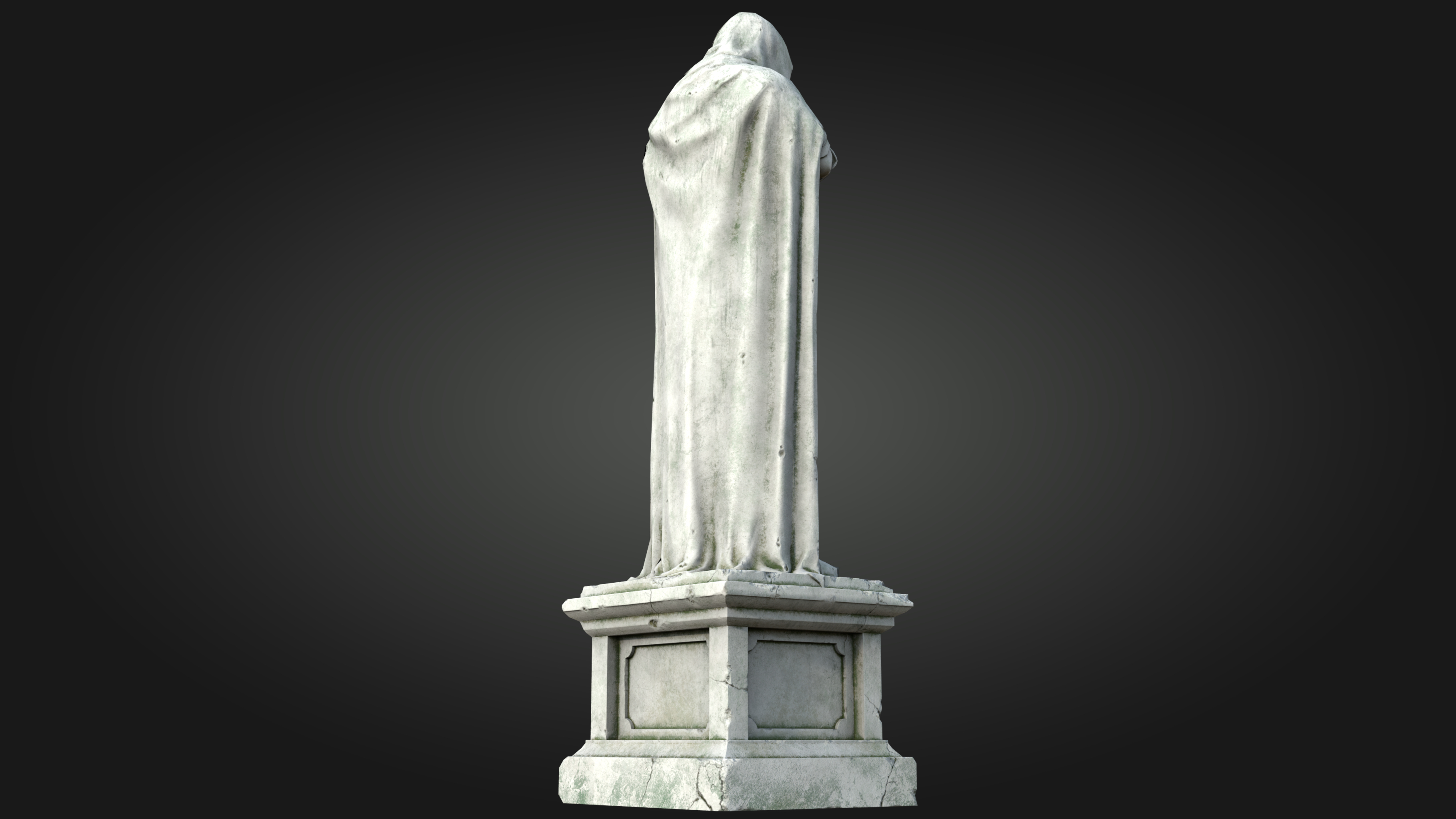 Ancient plaster statue knight 3D model - TurboSquid 1710672