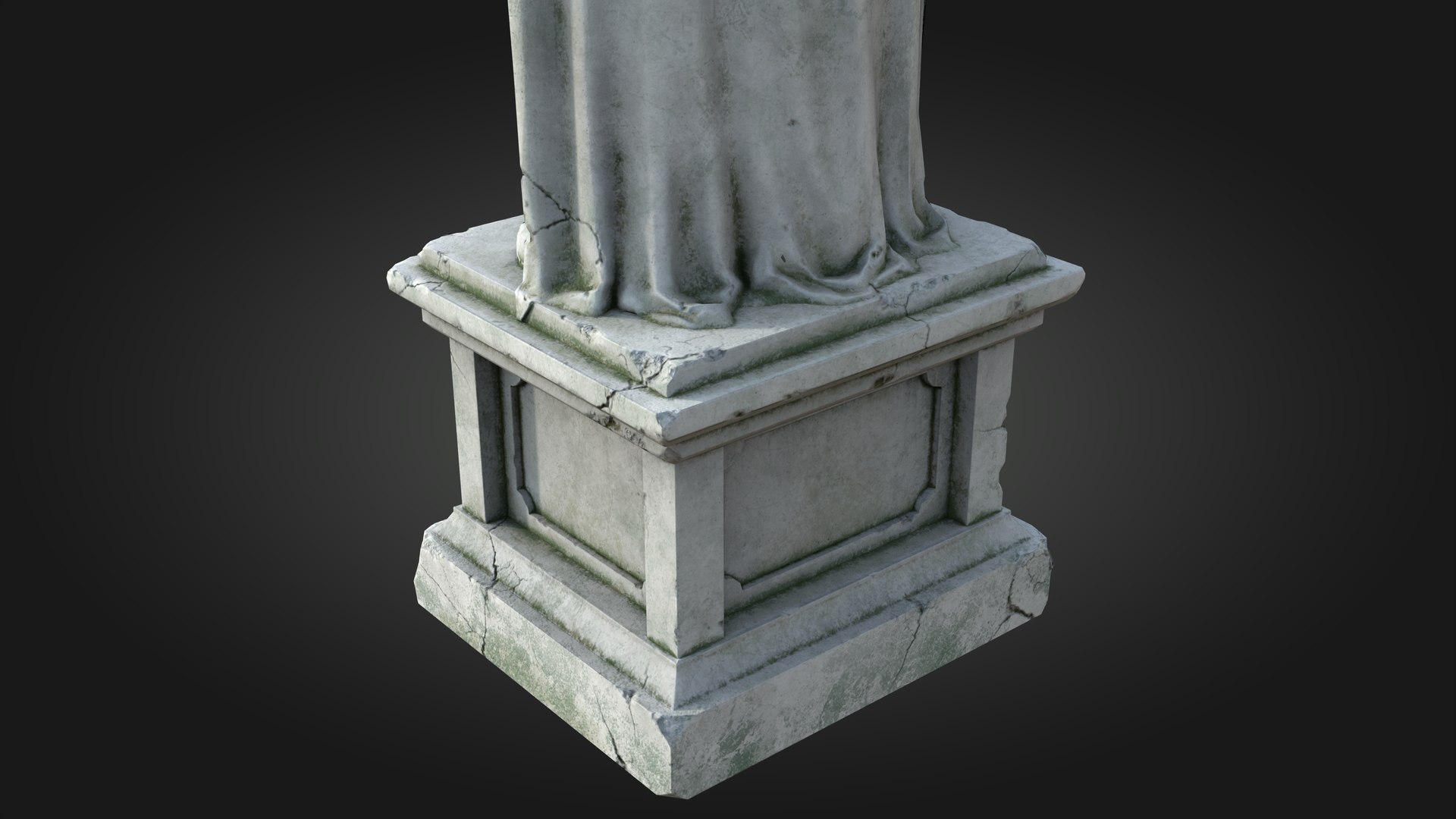 Ancient plaster statue knight 3D model - TurboSquid 1710672