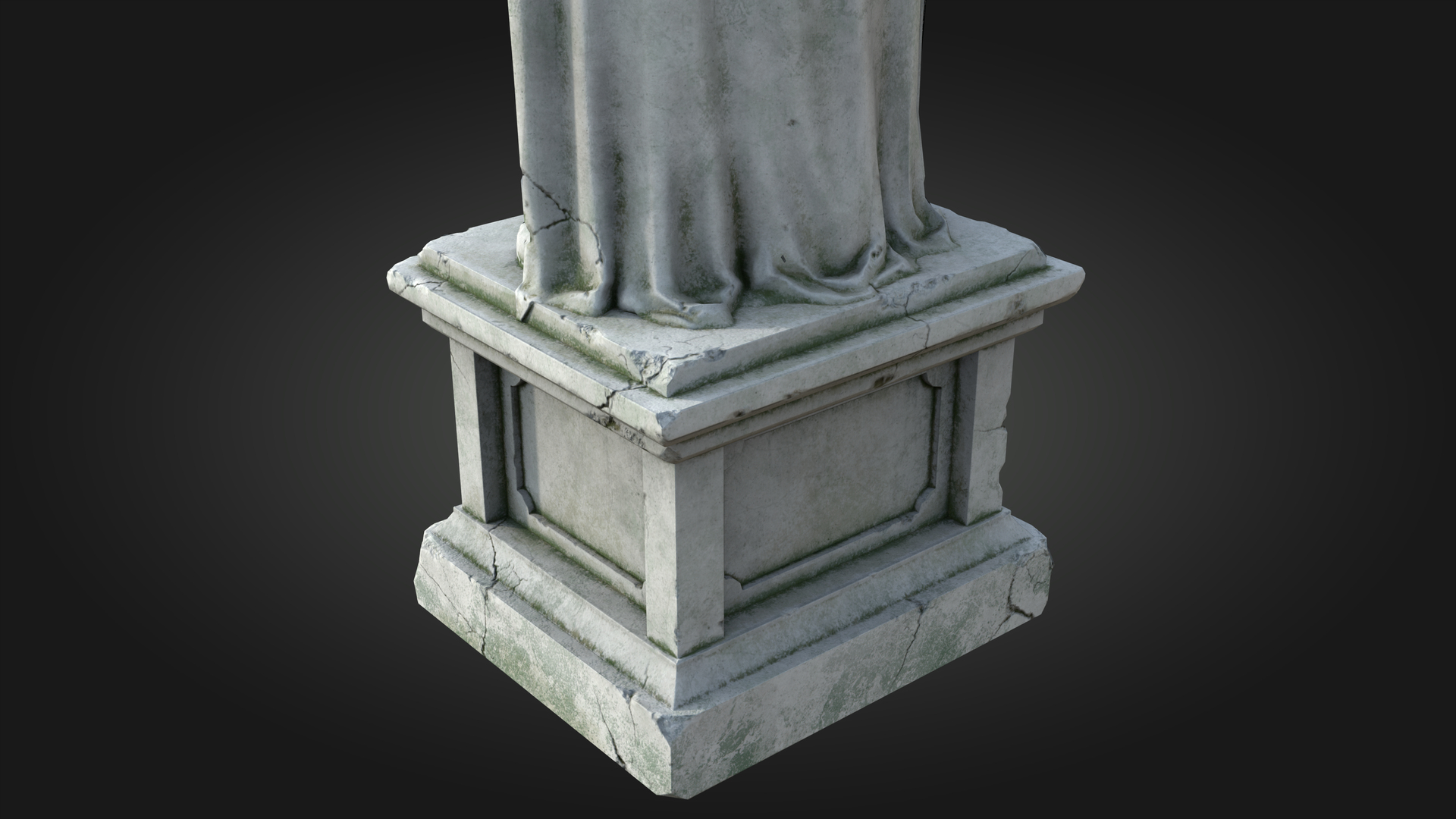 Ancient plaster statue knight 3D model - TurboSquid 1710672