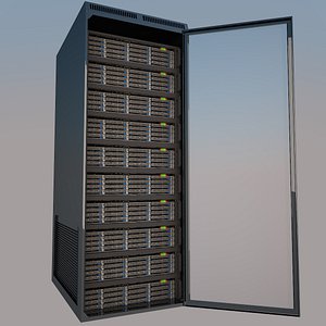 data server rack 3d model