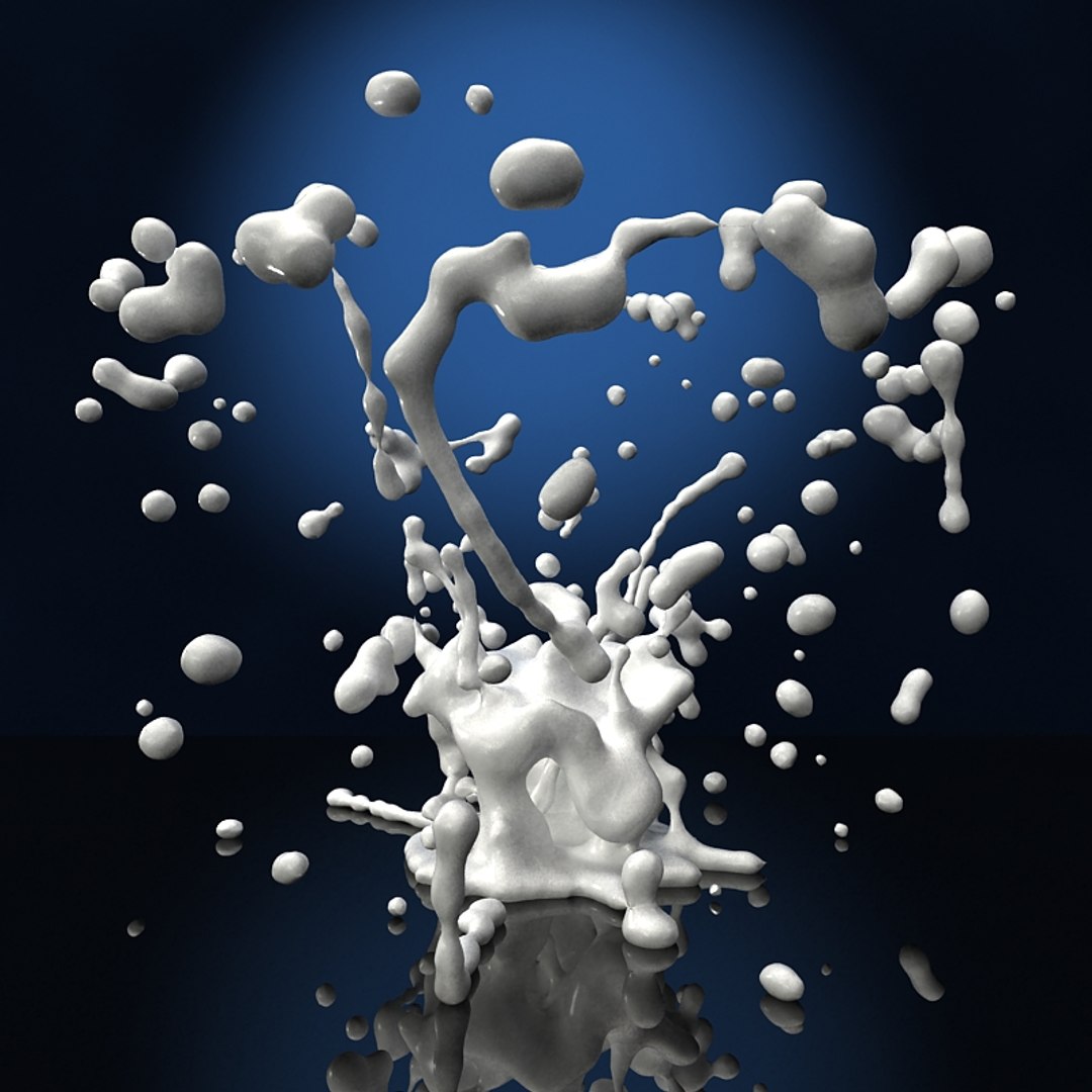 3d Model Splash Paint