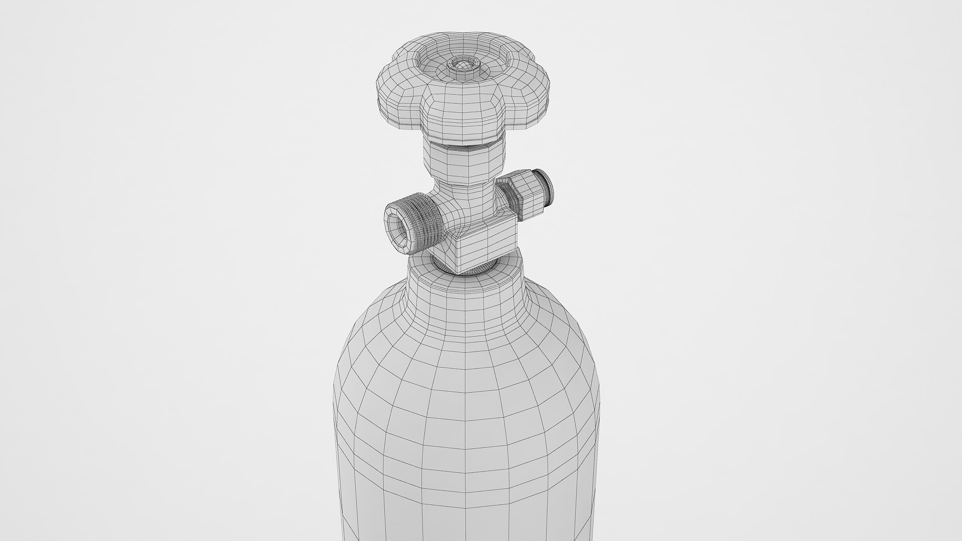 3D Model Oxygen Gas Cylinder - TurboSquid 1670378