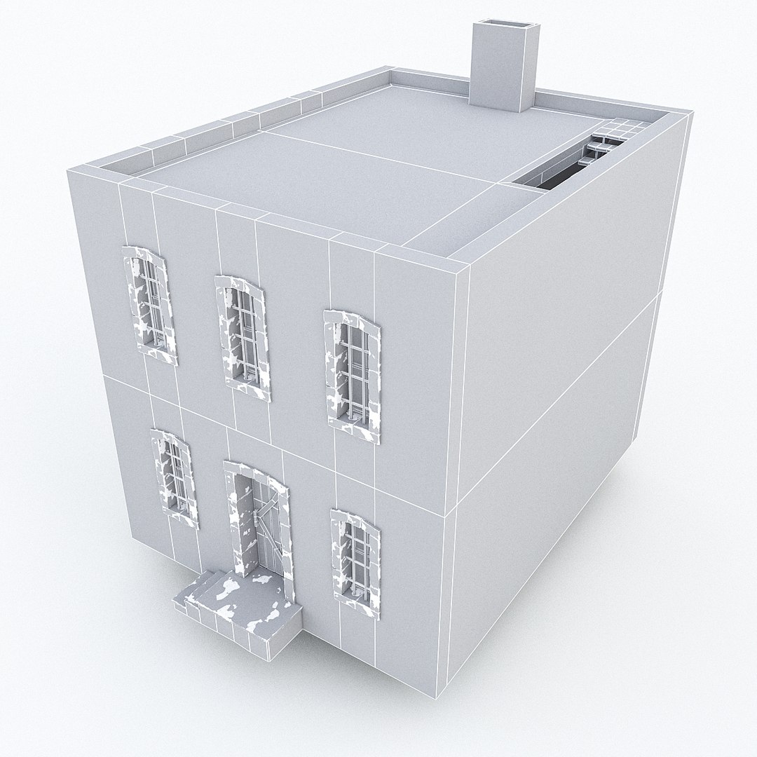 3D old stone building nterior - TurboSquid 1556732