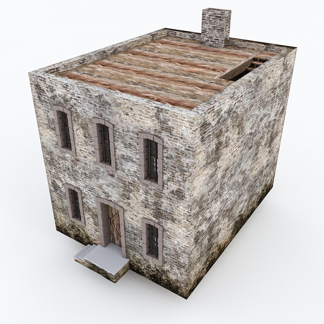 3D old stone building nterior - TurboSquid 1556732