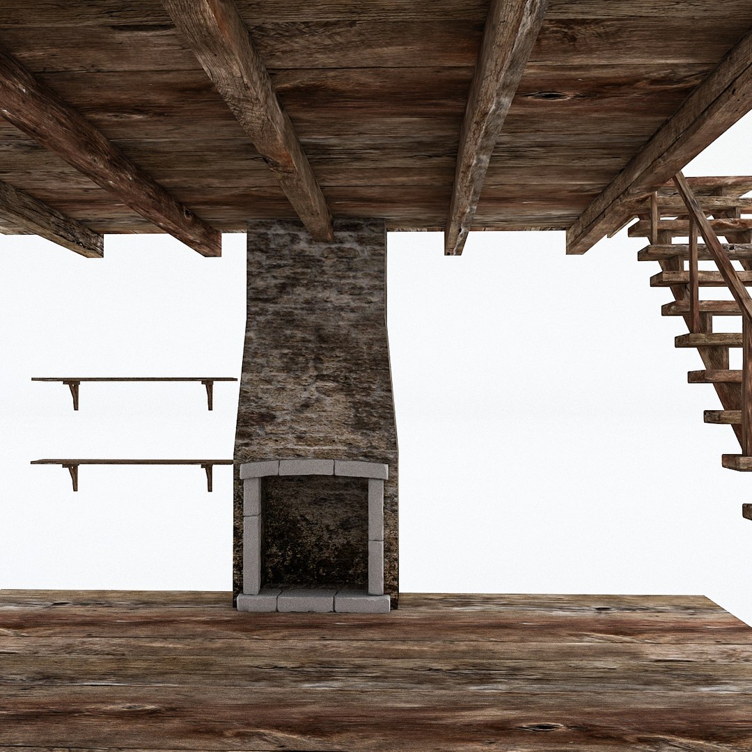 3D old stone building nterior - TurboSquid 1556732