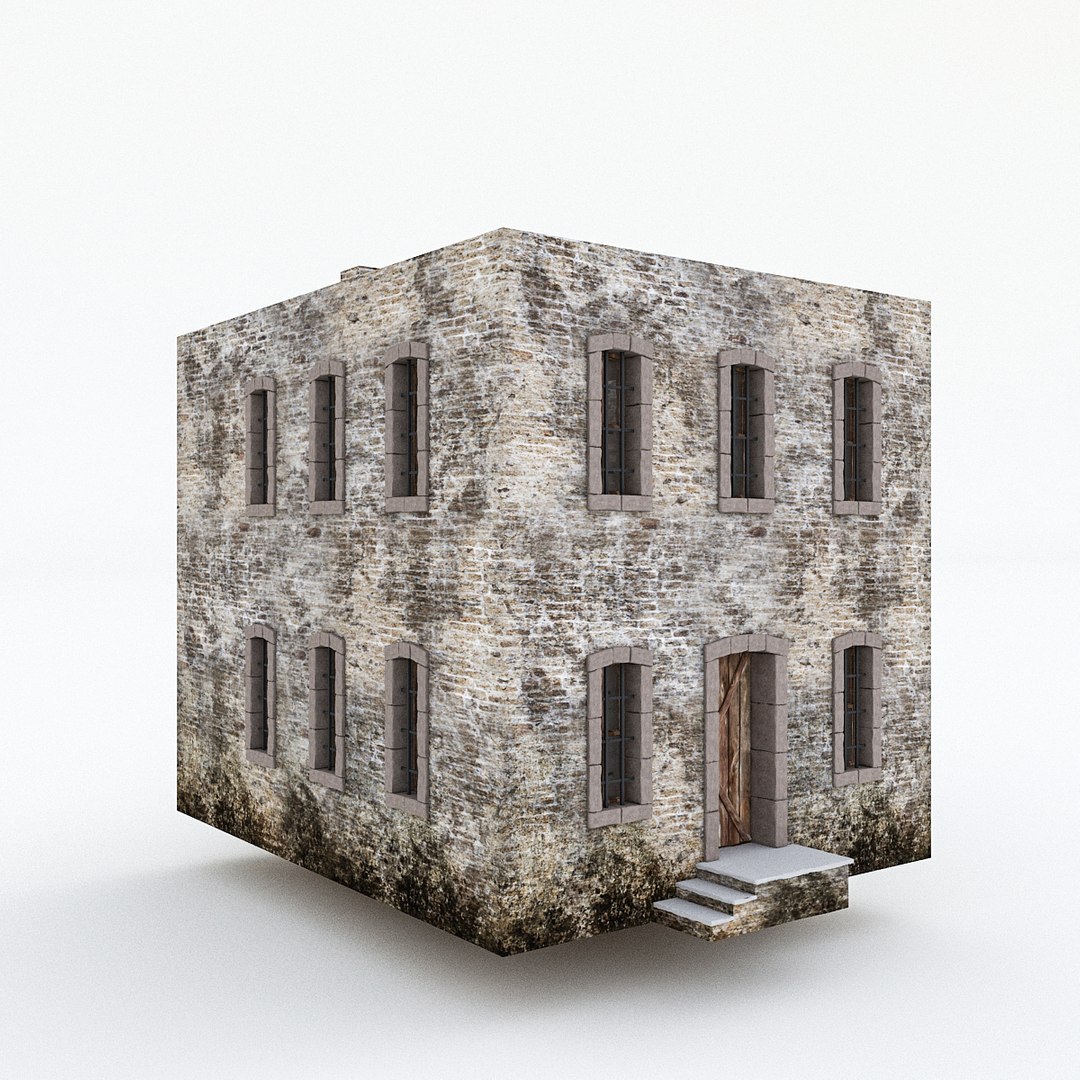 3D old stone building nterior - TurboSquid 1556732
