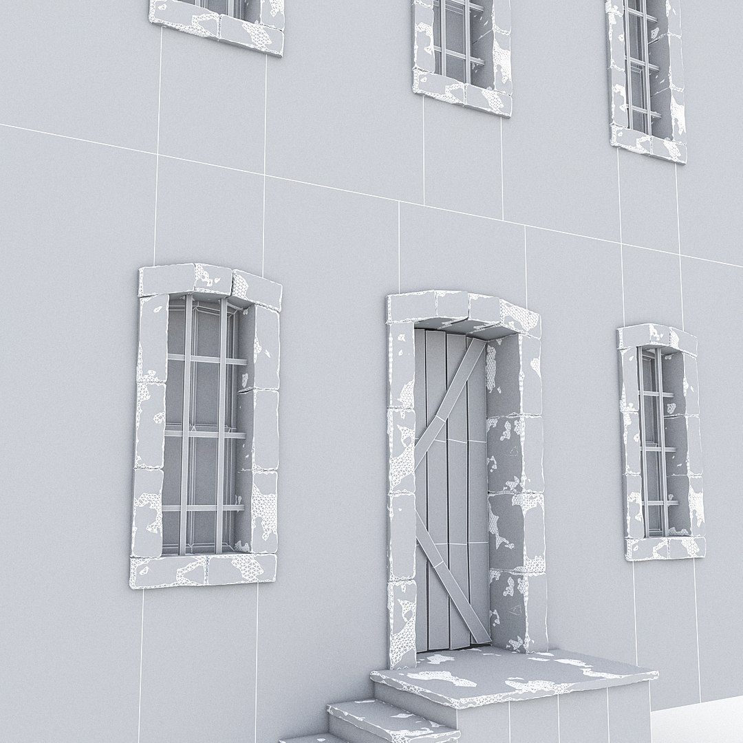 3D old stone building nterior - TurboSquid 1556732
