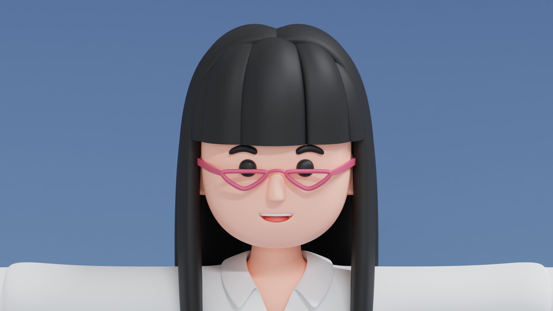 Minimal Woman Cartoon Character 01 Model - TurboSquid 1961322