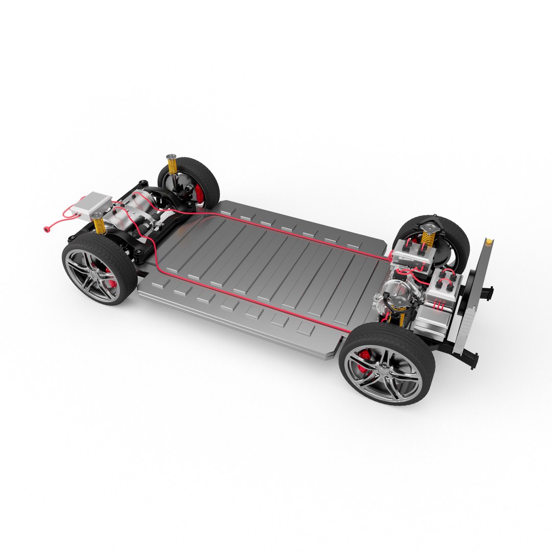 3D Model Generic Electric Car With Internal Parts - TurboSquid 1985804