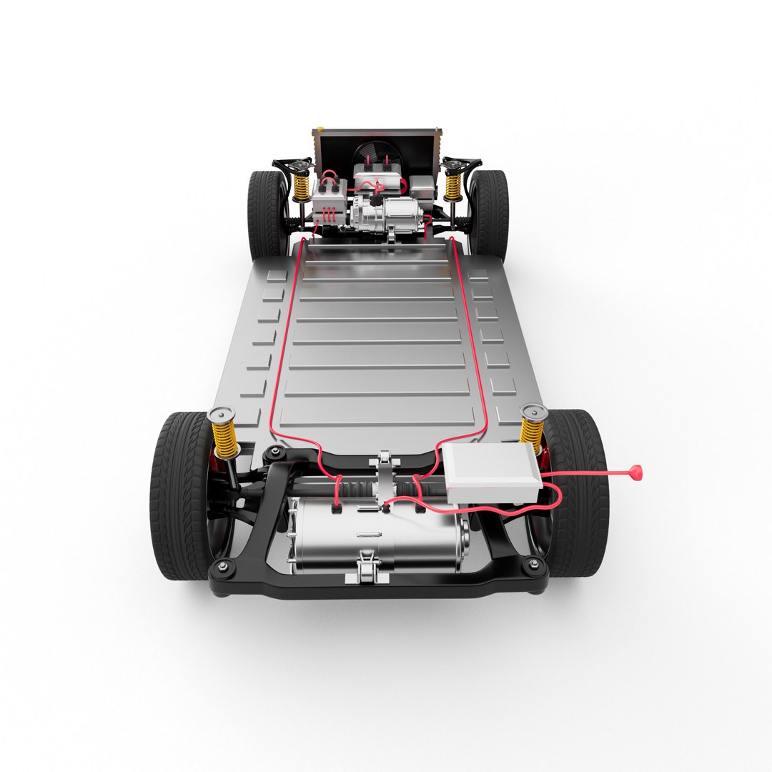 3D Model Generic Electric Car With Internal Parts - TurboSquid 1985804
