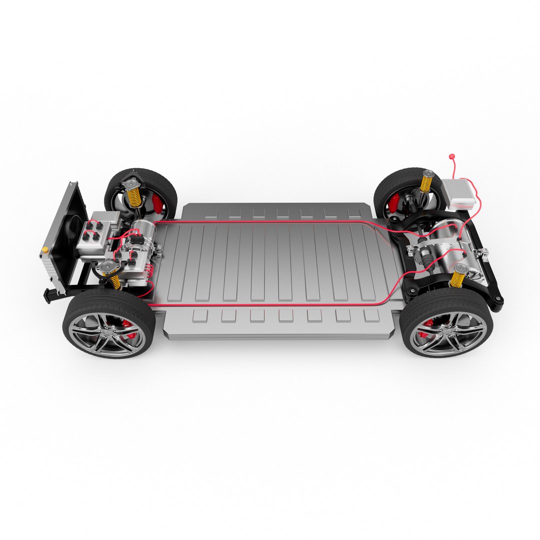 3D Model Generic Electric Car With Internal Parts - TurboSquid 1985804