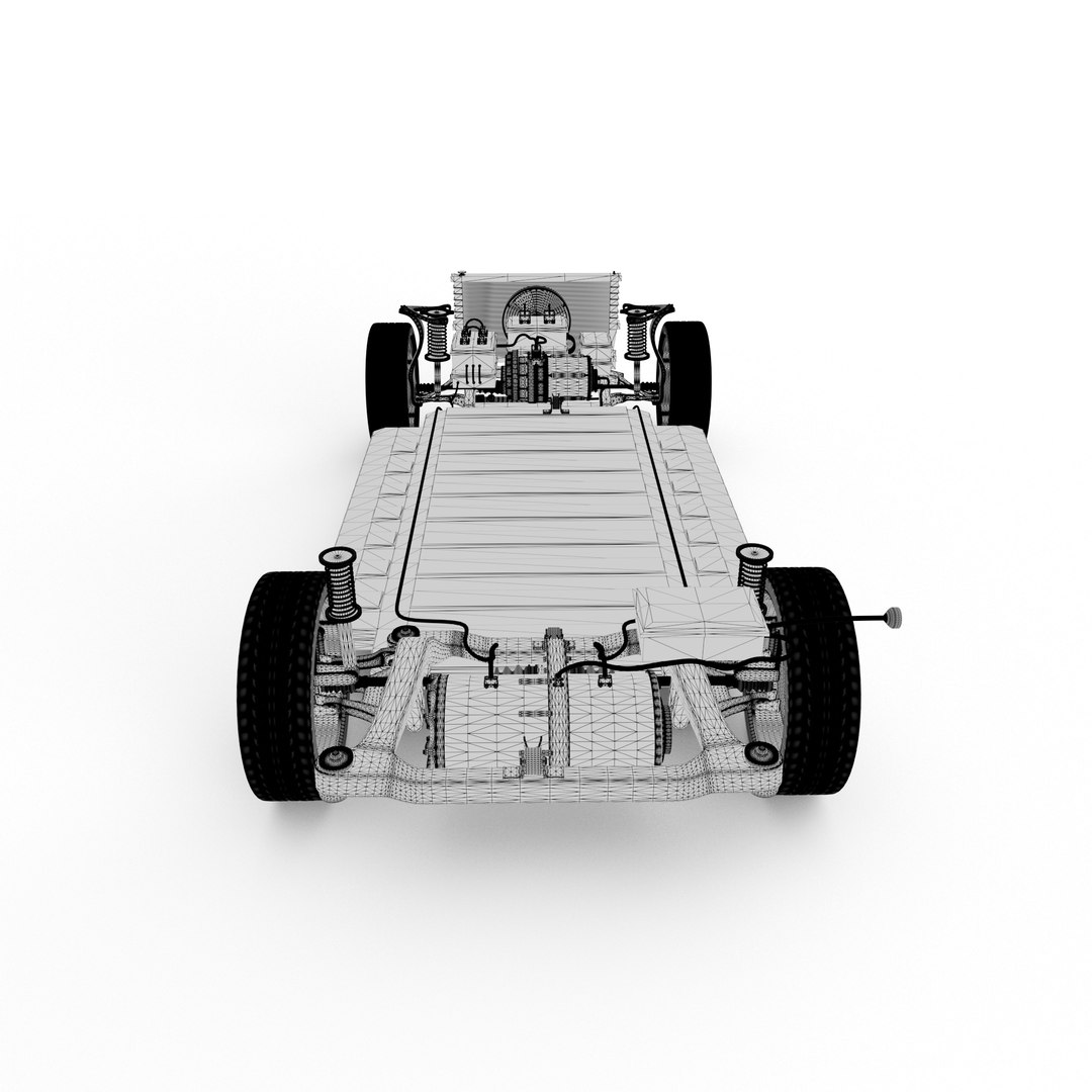3D Model Generic Electric Car With Internal Parts - TurboSquid 1985804