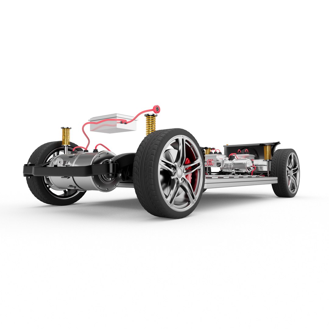 3D Model Generic Electric Car With Internal Parts - TurboSquid 1985804