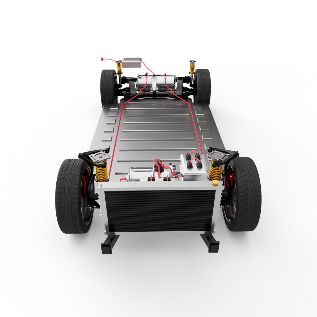 3D Model Generic Electric Car With Internal Parts - TurboSquid 1985804