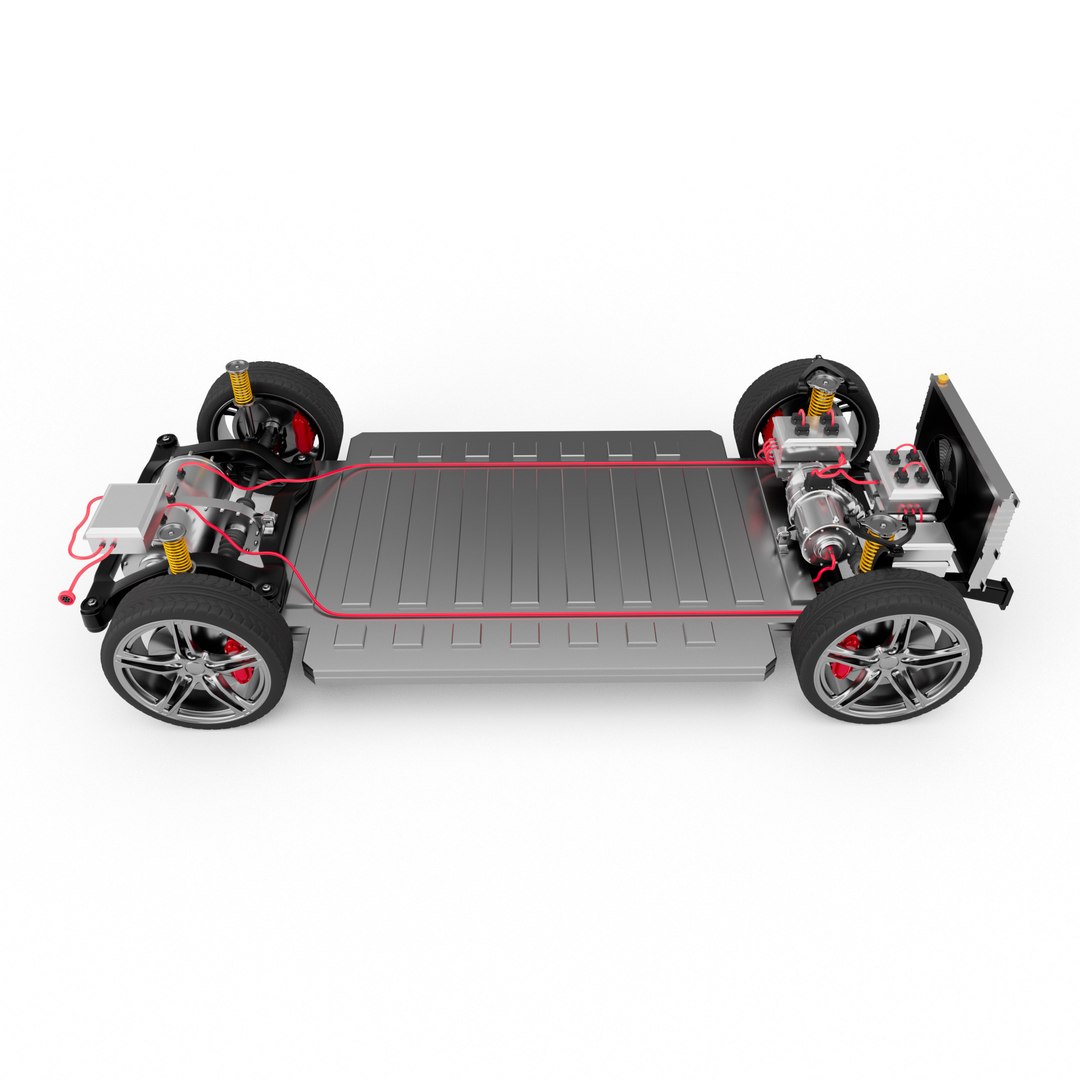 3D Model Generic Electric Car With Internal Parts - TurboSquid 1985804