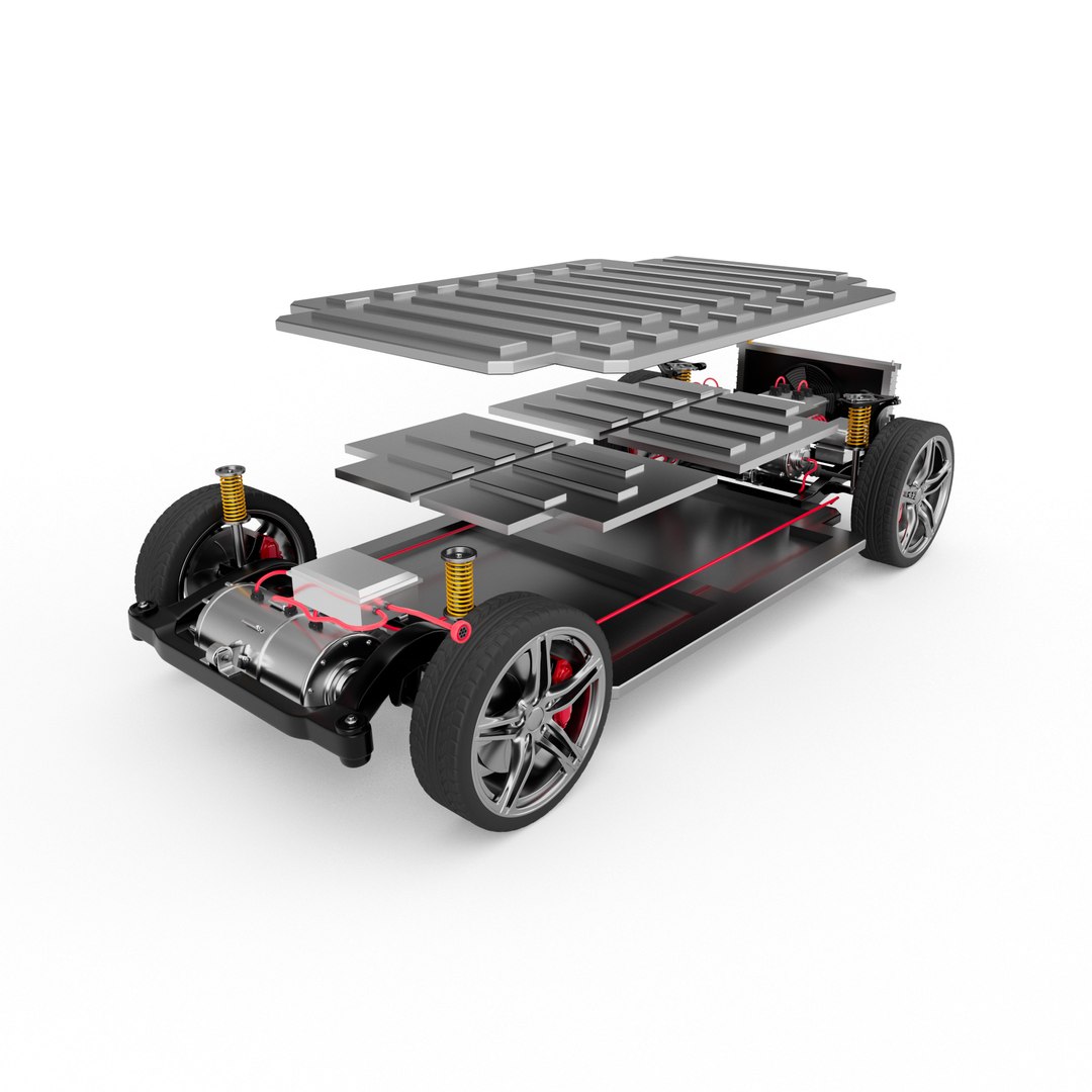 3D Model Generic Electric Car With Internal Parts - TurboSquid 1985804