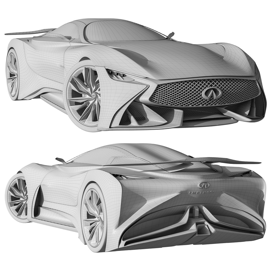 Infiniti Vision GT Concept Blue 3D Model - TurboSquid 1720706