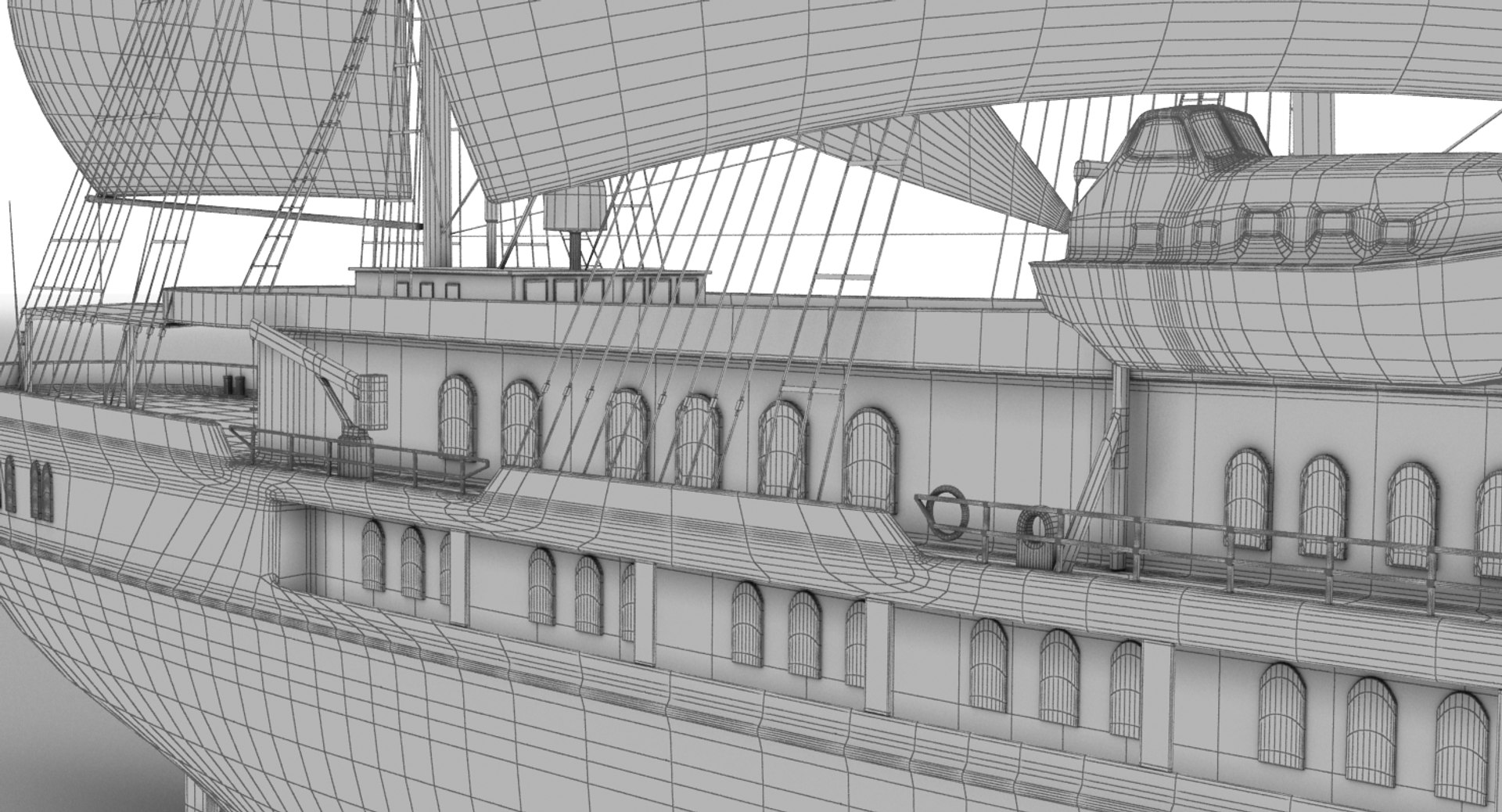 3D clipper sailing ship argosy - TurboSquid 1429537