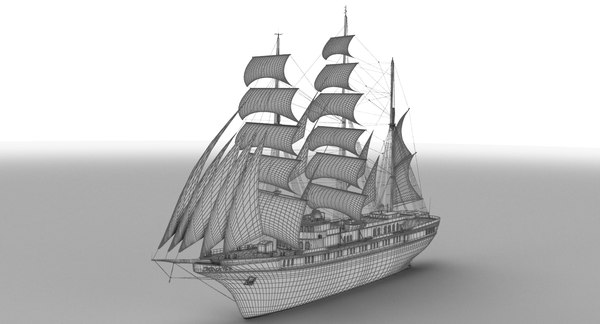 3D clipper sailing ship argosy - TurboSquid 1429537
