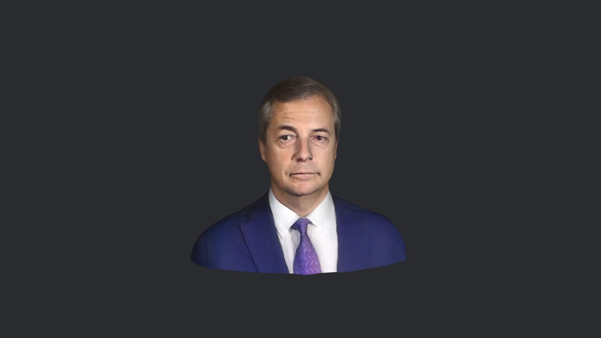 3D Nigel Farage- Realistic Bust Head Ready 3d Model - TurboSquid 2233861