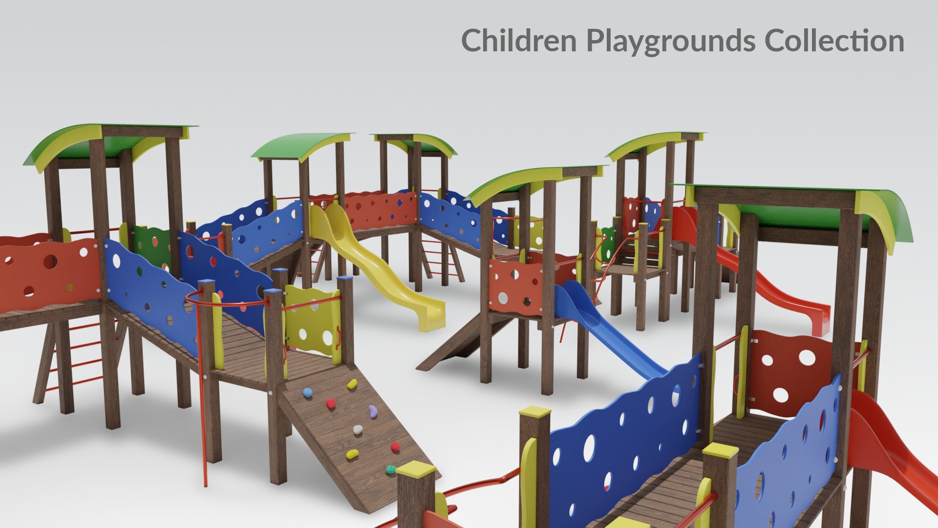 Children Playgrounds 3D Model - TurboSquid 1469591